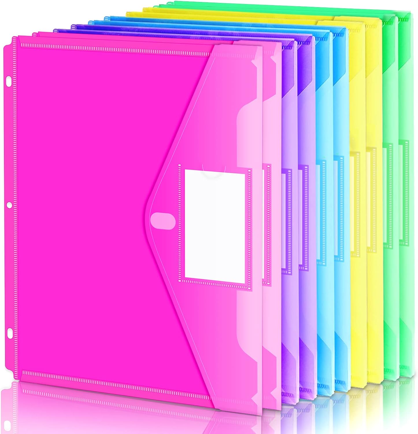 Forvencer Binder Pocket, 10 Pack Super Heavyweight Plastic Folders wit ...
